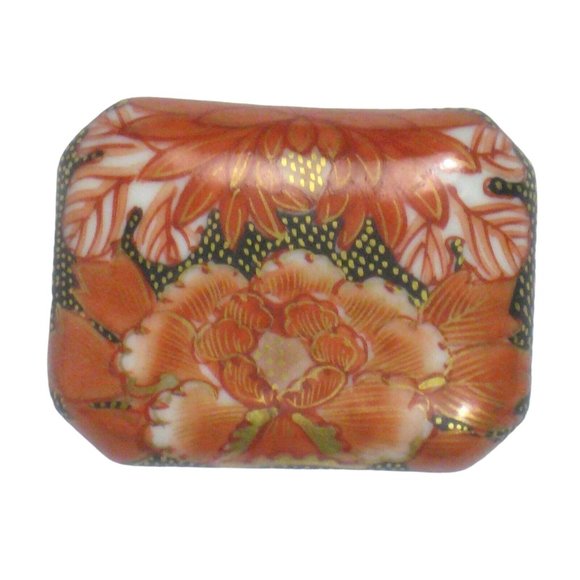 Accessories | Porcelain Obidome Japan 15 In Flower Floral Painted ...